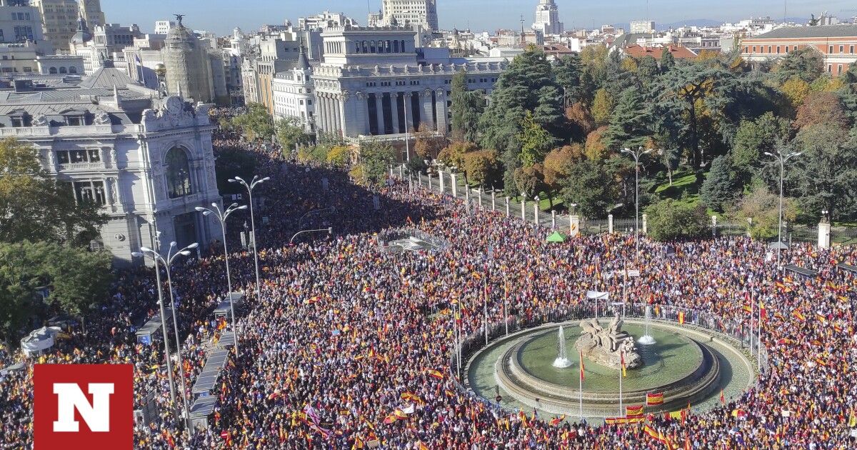 Ισπανία: «Βοήθεια ΕΕ!» φώναξαν 170.000 διαδηλωτές για την αμνήστευση ...