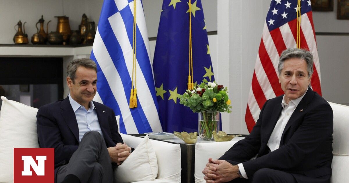 Χανιά: Ολοκληρώθηκε η συνάντηση του Μητσοτάκη με τον Μπλίνκεν - Σε ...