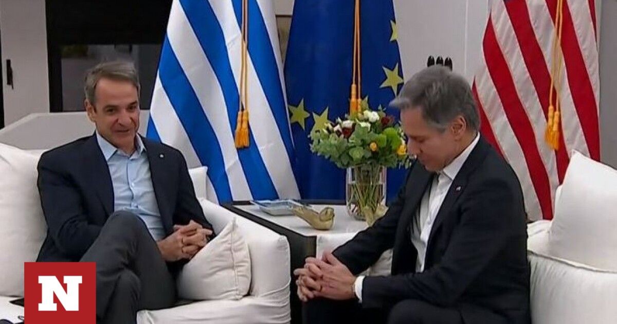 Χανιά: Ξεκίνησε η συνάντηση Μητσοτάκη - Μπλίνκεν στην οικία του ...