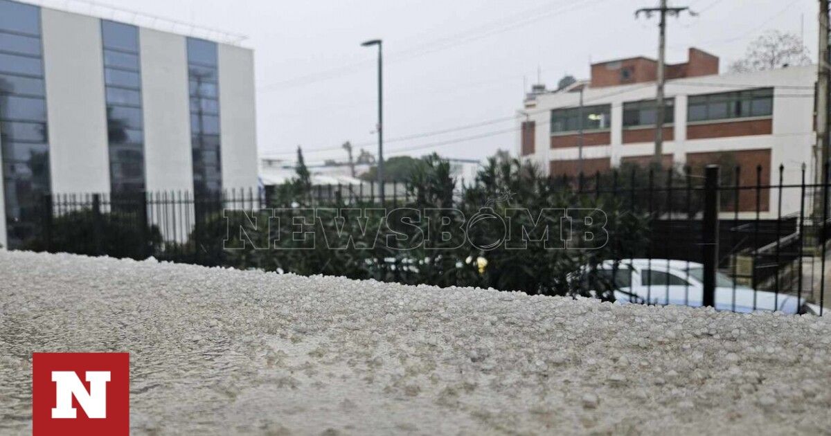Χαλάζι τώρα στην Αττική - Newsbomb