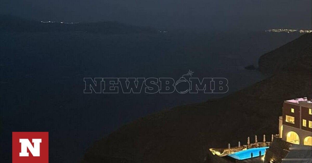 Σαντορίνη: Αφρικανική σκόνη και ηφαιστειακή τέφρα «έκρυψαν» το νησί ...