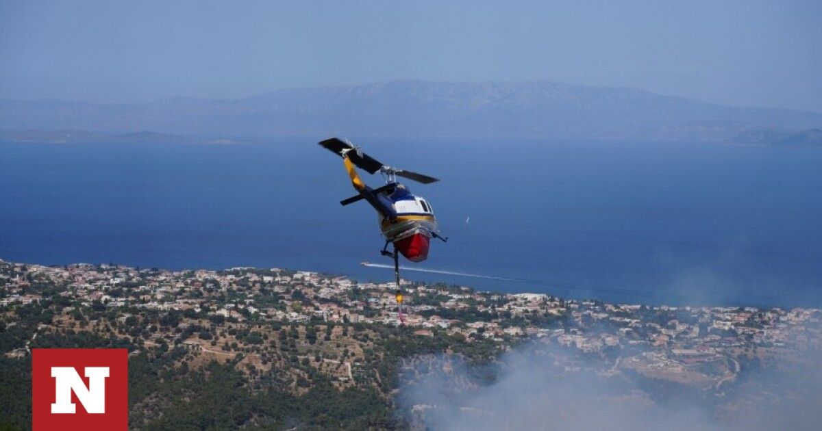 Φωτιά στη Χίο: Σε εξέλιξη η πυρκαγιά στις Καρυές - Η φωτιά καίει μέσα ...