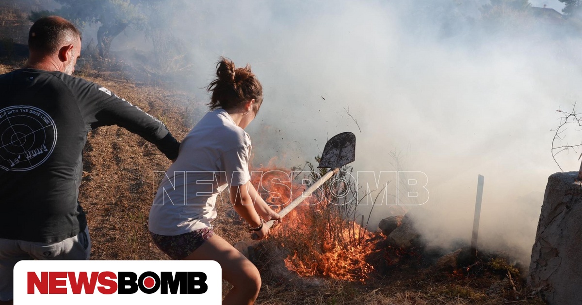 Φωτιά στον Βαρνάβα: Απεγκλωβίστηκαν 100 κάτοικοι - Newsbomb