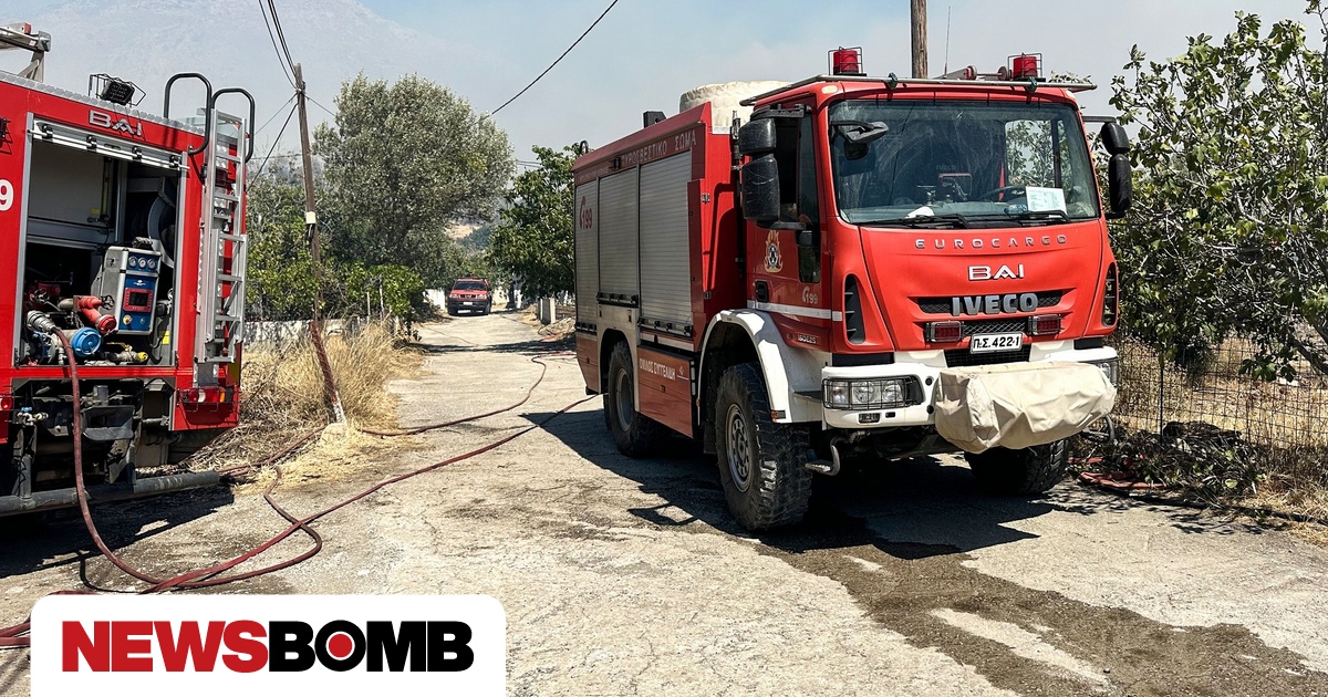 Φωτιά στην Αιγιάλεια - Απειλείται οικισμός - Newsbomb