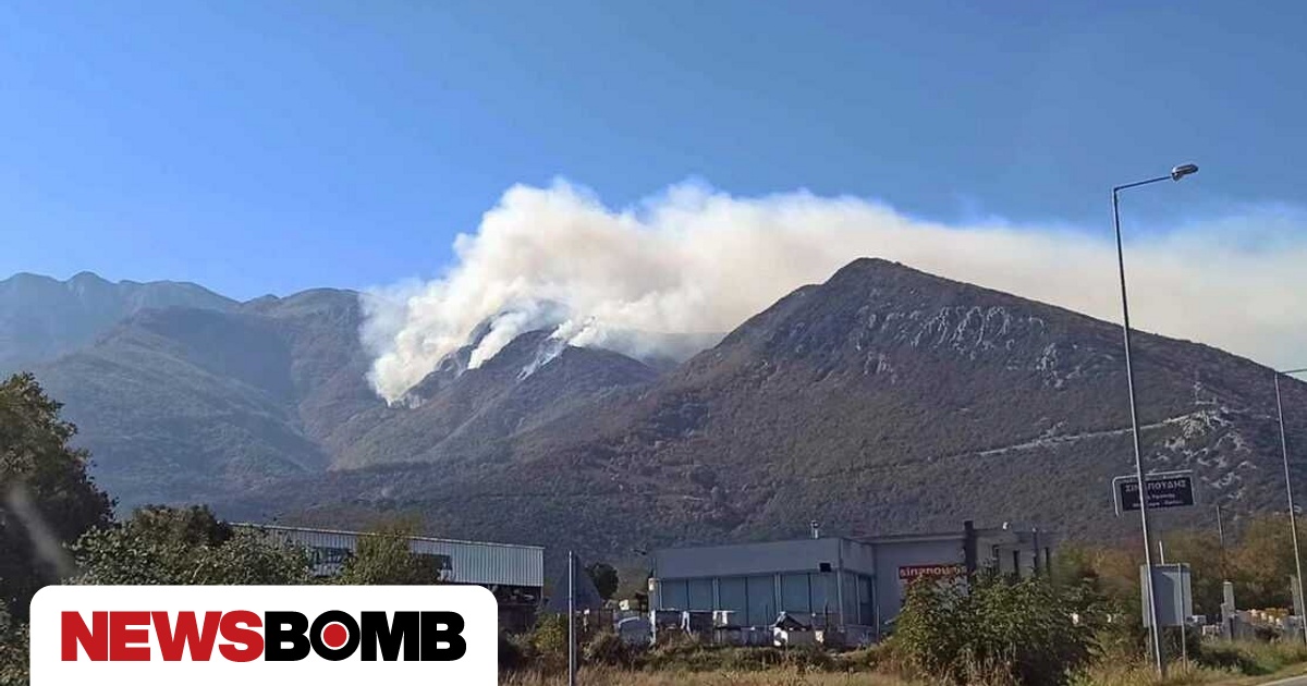 Φωτιά στο Παγγαίο: Καίει σε χαράδρες και γκρεμούς, επιχειρούν 285 ...