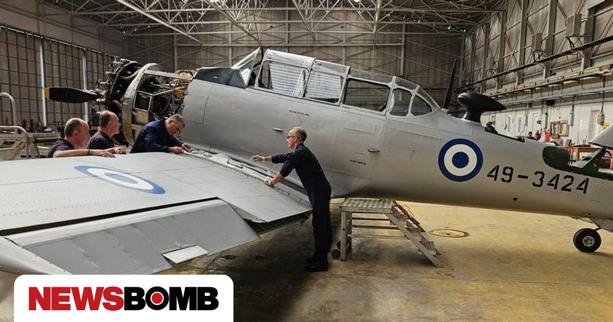 Το T-6 HARVARD «Spitfire» επανήλθε σε πτητική κατάσταση - Δείτε το ...