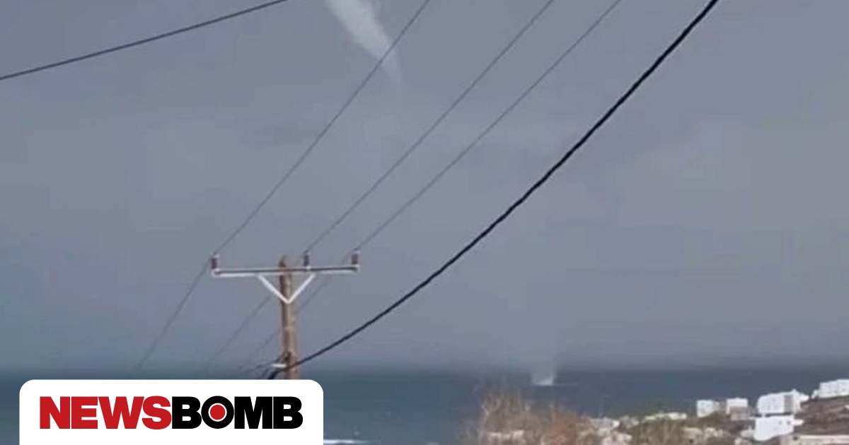 Κακοκαιρία BORA: Υδροσίφωνας παρουσιάστηκε στην Τήνο – Πώς προκαλείται το φαινόμενο - Newsbomb