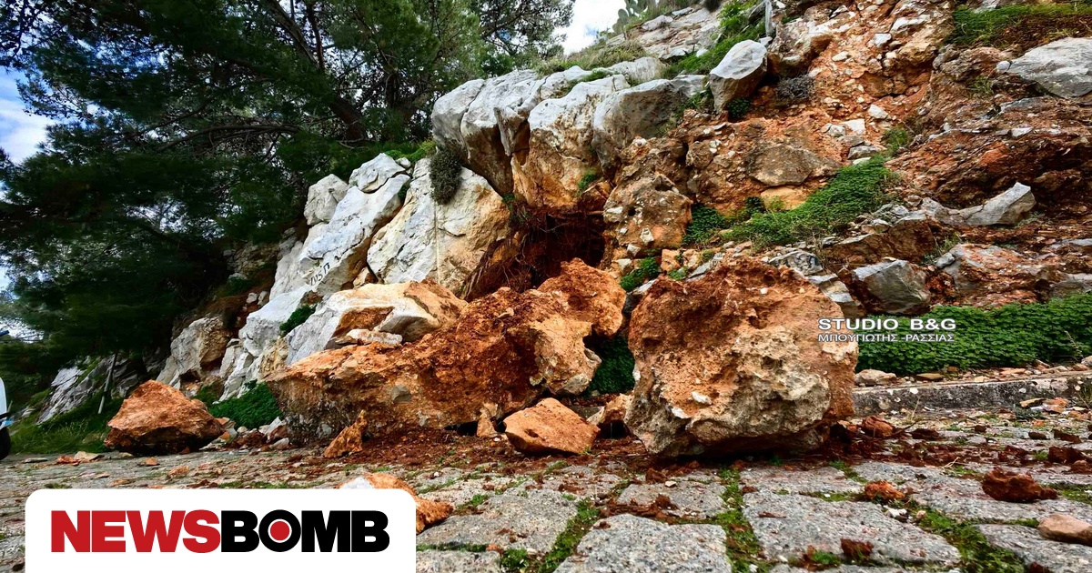 Ναύπλιο: Κατολίσθηση στην Ακροναυπλία - Αποκολλήθηκαν βράχια - Newsbomb