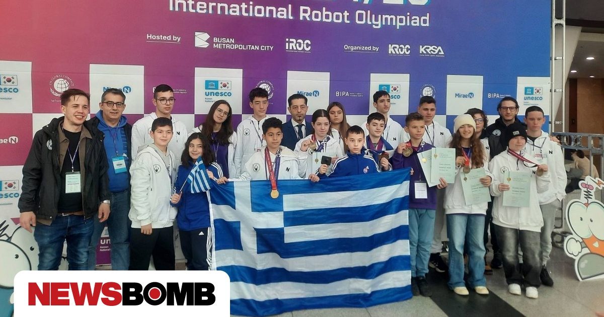 Επέστρεψε στην Ελλάδα με 8 μετάλλια η Εθνική Ομάδα Ρομποτικής - Newsbomb
