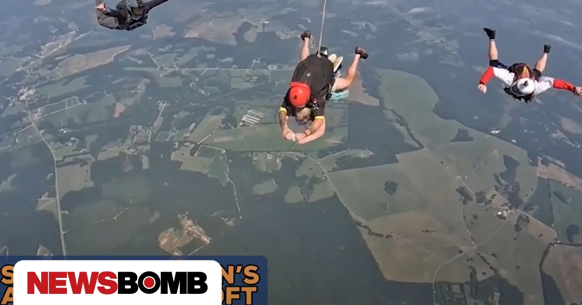 Μητέρα κάνει ελεύθερη πτώση για να σκορπίσει τις στάχτες του γιου της από τα 14.000 πόδια - Newsbomb