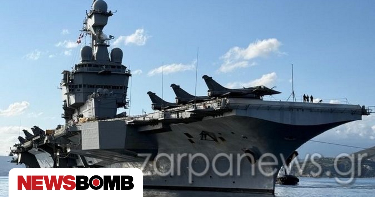 Χανιά: Στη Σούδα έφτασε το γαλλικό αεροπλανοφόρο «Σαρλ Ντε Γκωλ ...