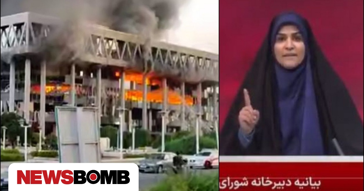 Η στιγμή που ισραηλινή βόμβα χτυπάει την κρατική τηλεόραση του Ιράν - Βίντεο από τη Live ...