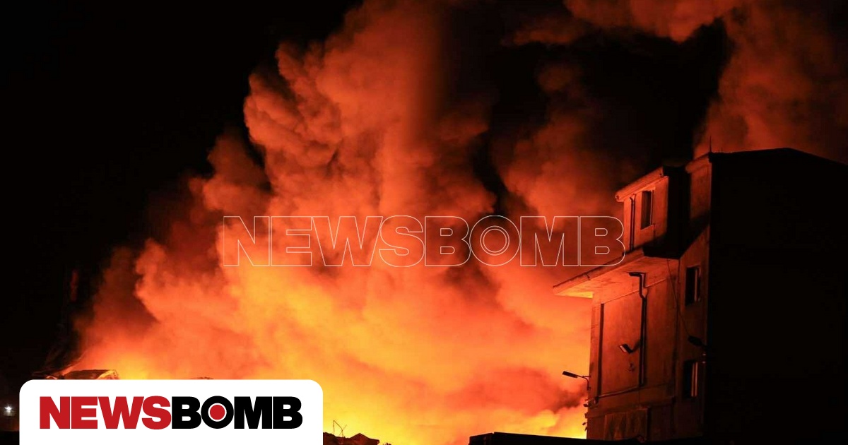 Μεγάλη φωτιά τώρα σε εργοστάσιο στα Μέγαρα - Βίντεο από τη στιγμή της έκρηξης - Ήχησε το 112 ...