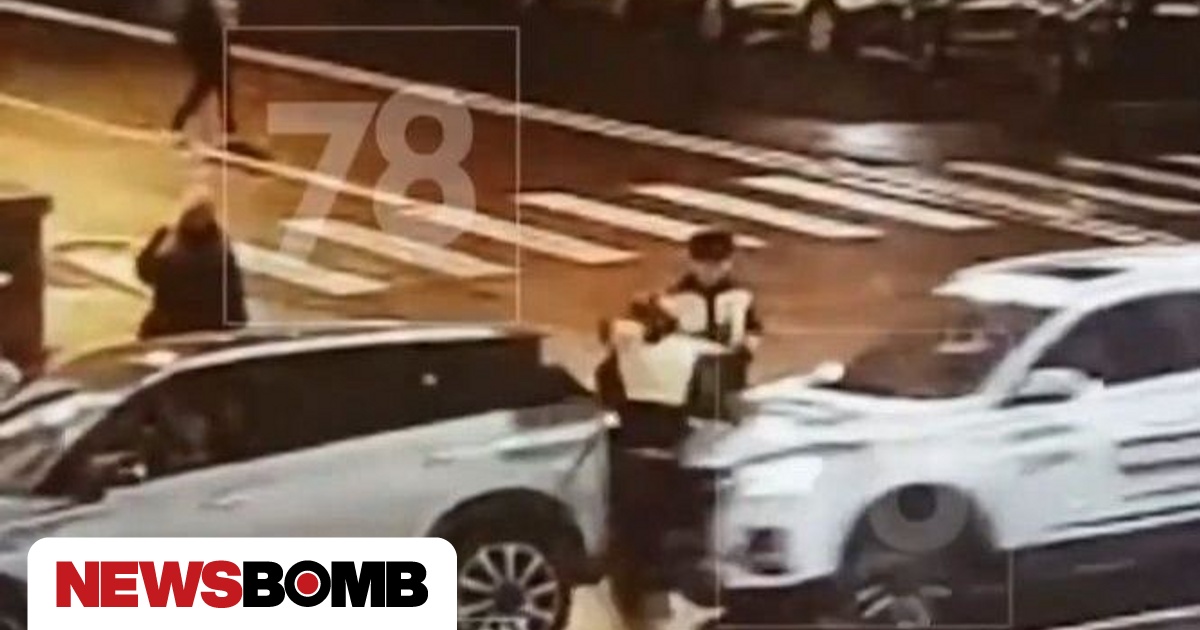Ρωσία: Η στιγμή που οδηγός συνθλίβει τροχονόμο - Μπέρδεψε το φρένο με ...