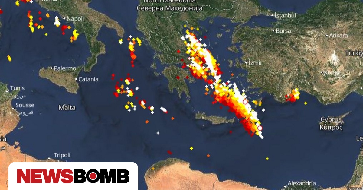 Κακοκαιρία Byron - Live η πορεία της: Πώς θα κινηθεί τις επόμενες ώρες - Οι «κόκκινες» περιοχές ...