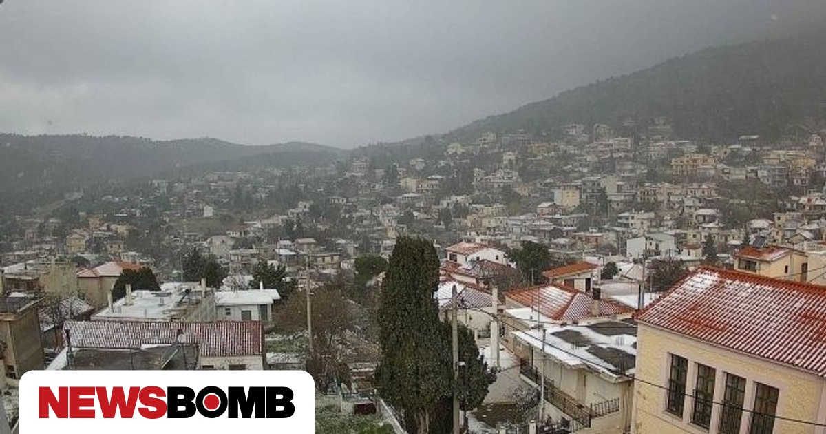 «Επέλαση» της κακοκαιρίας και στην Αττική: Χιόνια σε Βίλια και Πάρνηθα ...