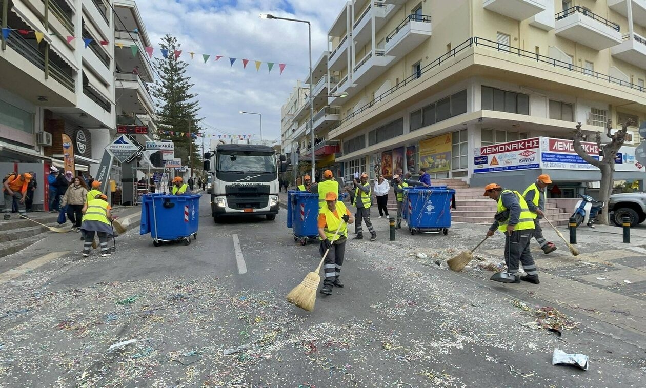 Καρναβάλι Ρεθύμνου: Οι αφανείς ήρωες καθάρισαν την πόλη στο… «πι και φι ...
