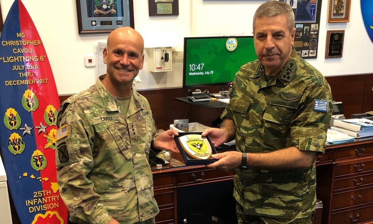 Αρχηγός ΓΕΣ: Επισκέφθηκε την Έδρα της Διοίκησης του Στρατού των ΗΠΑ ...