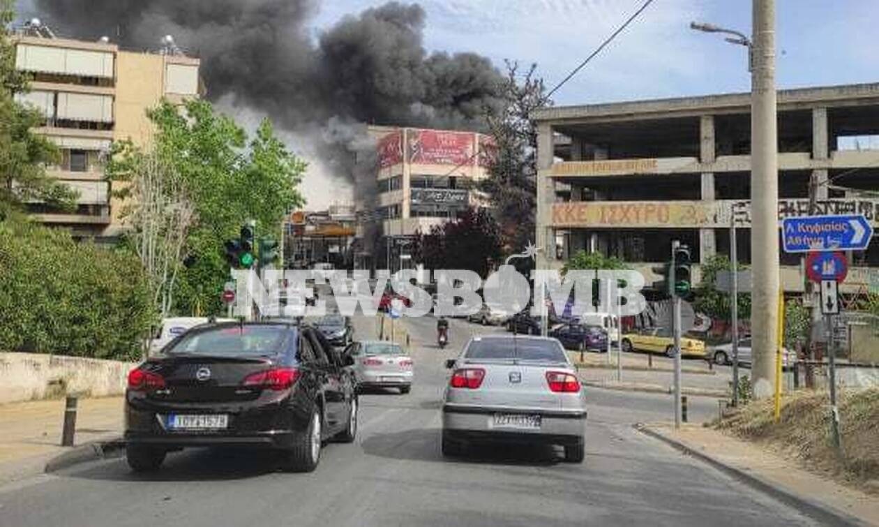 ΦΩΤΙΑ ΤΩΡΑ: Φλέγεται συνεργείο αυτοκινήτων στη Νέα Ιωνία - Διακοπή ...