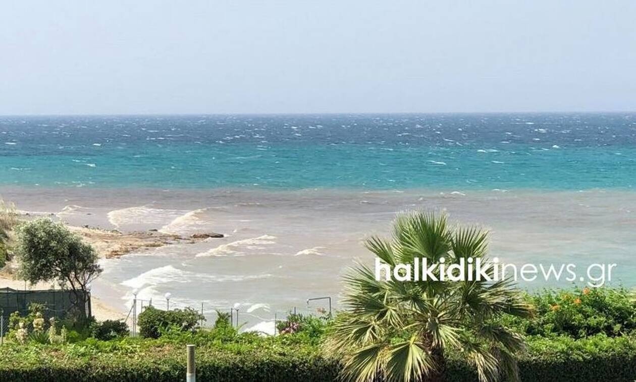 Χαλκιδική: Άλλαξε χρώμα η θάλασσα - Τι συνέβη - Newsbomb