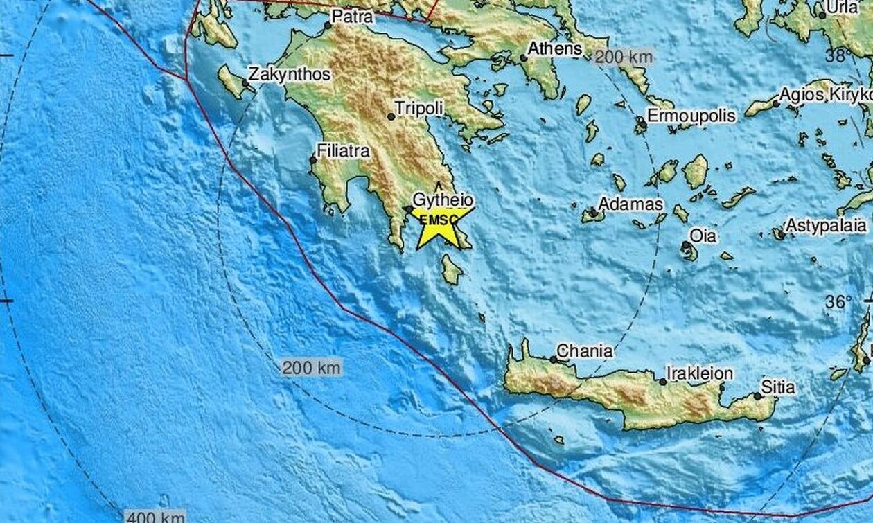 Σεισμός στη Λακωνία - Κοντά στους Μολάους το επίκεντρο (pics) - Newsbomb