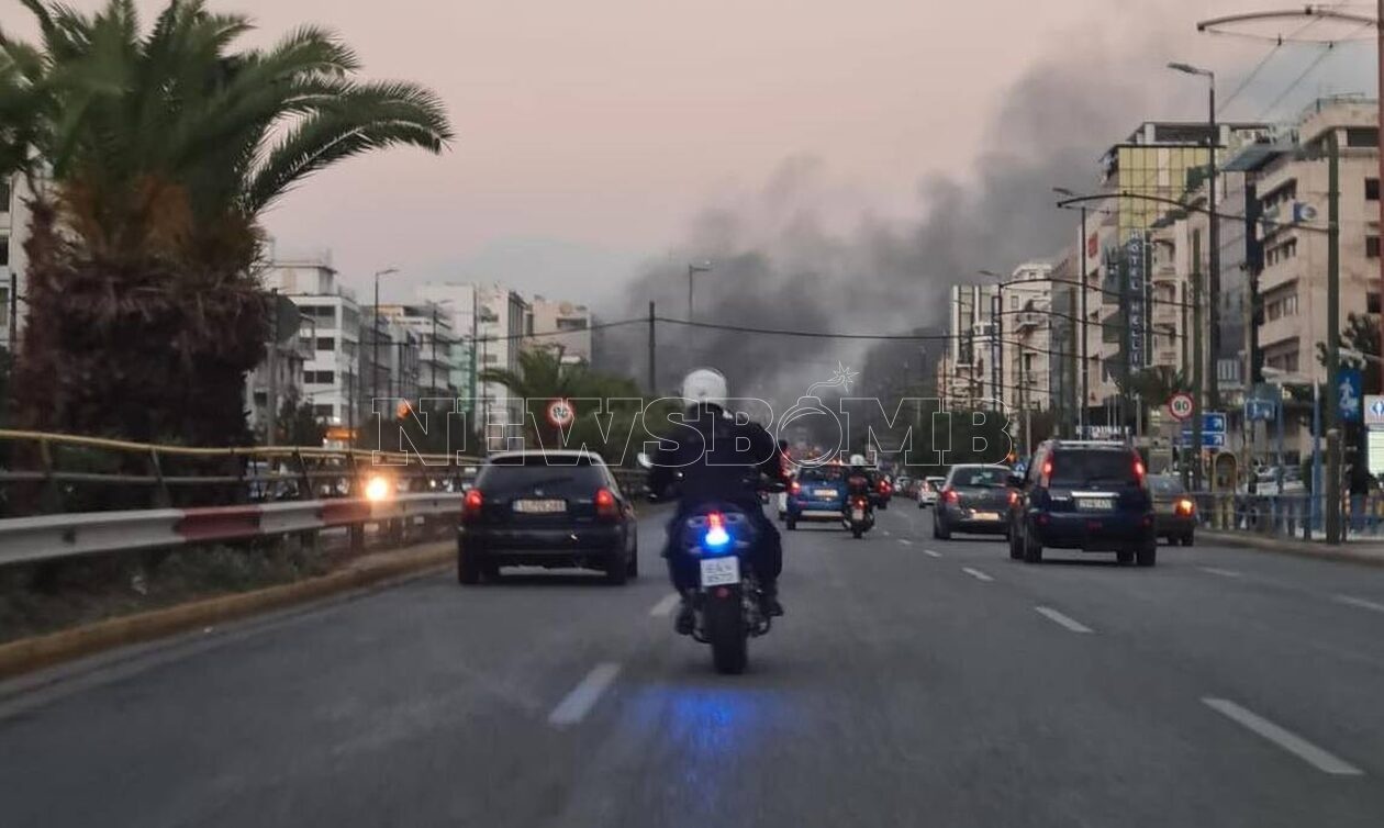 Μεγάλη φωτιά τώρα σε υπόγεια διάβαση της Συγγρού - Newsbomb