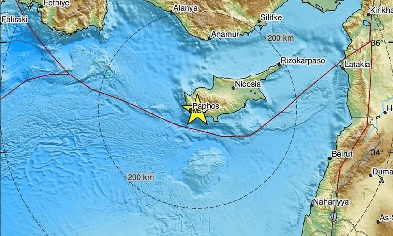 Σεισμός στην Κύπρο - Κοντά στην Πάφο το επίκεντρο (pics) - Newsbomb