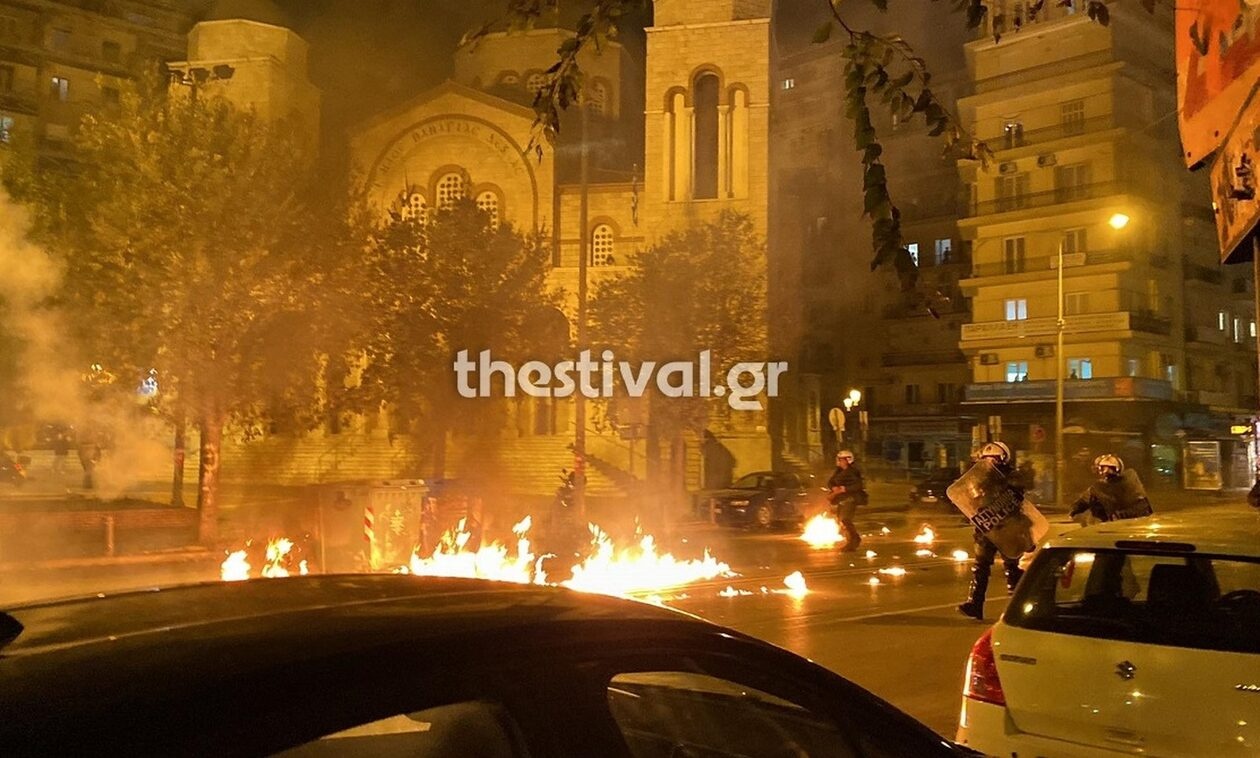 Εκτεταμένα επεισόδια στο κέντρο της Θεσσαλονίκης - Newsbomb
