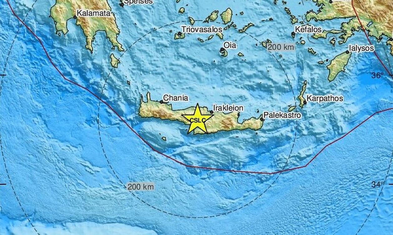 Σεισμός στην Κρήτη: Ισχυρός μετασεισμός κοντά στις Μοίρες Ηρακλείου ...