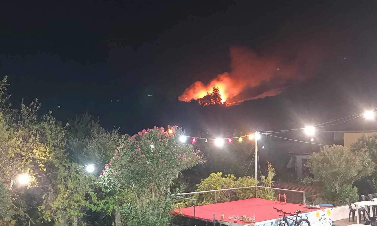 Φωτιά στην Κεφαλονιά στην περιοχή Αγία Ειρήνη - Newsbomb
