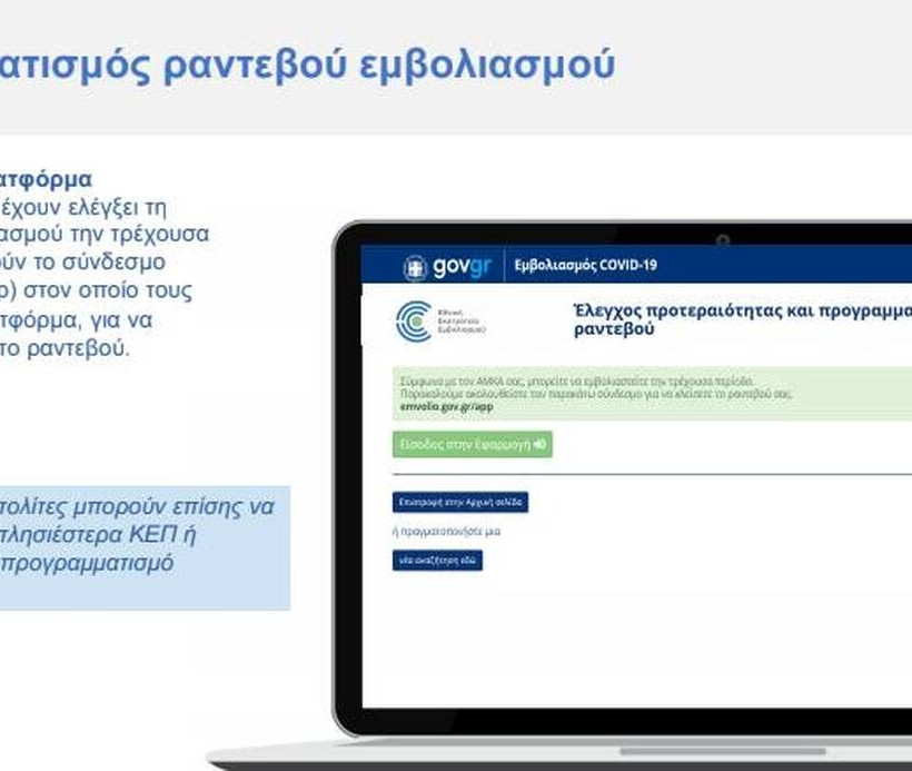 emvolio.gov.gr: Έτσι θα κλείσετε ραντεβού για να εμβολιαστείτε - Οι 4 επιλογές για τους πολίτες ...