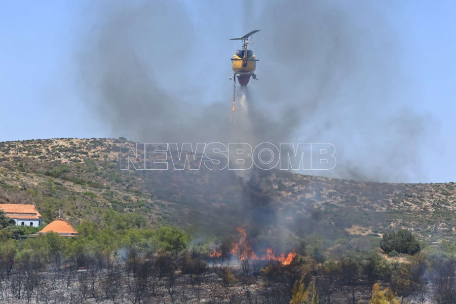 Φωτιά στον Μαραθώνα: Εκκενώθηκε το Άνω Σούλι - «Καλύτερη η εικόνα» μετά τις 16:00 - Newsbomb