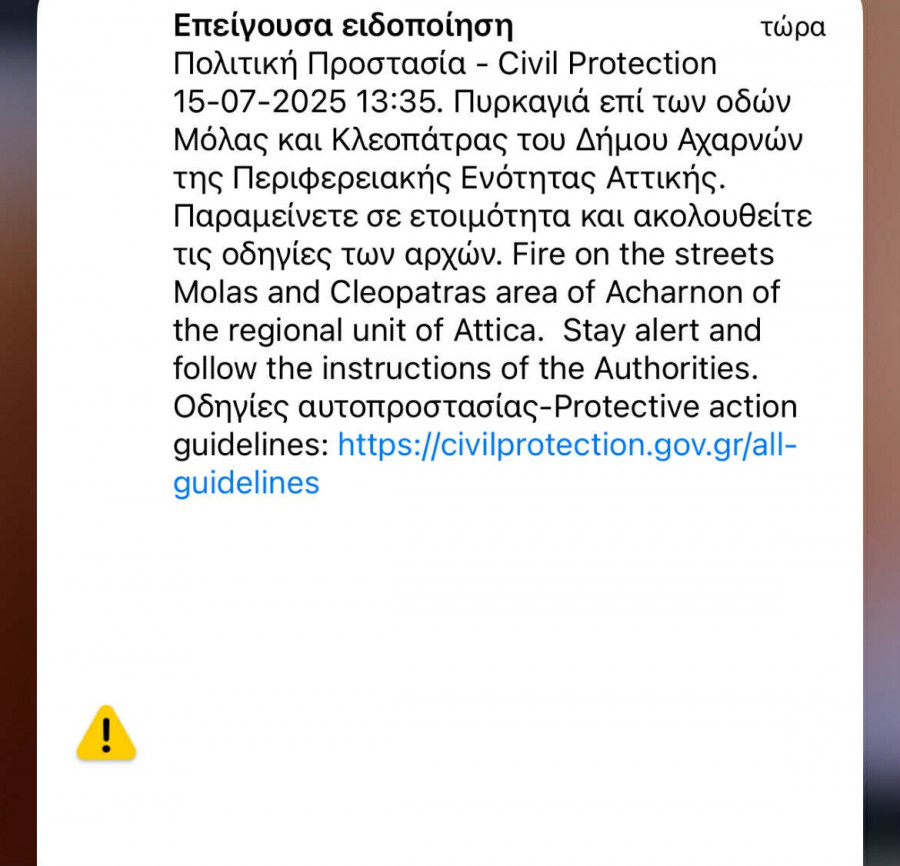 Μεγάλη φωτιά στο Μενίδι - Ήχησε το 112 - Newsbomb